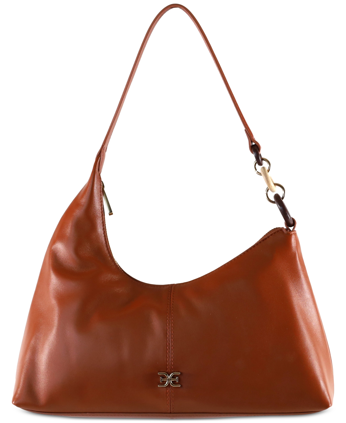 Sam Edelman Dakota Leather Shoulder Bag - Cognac