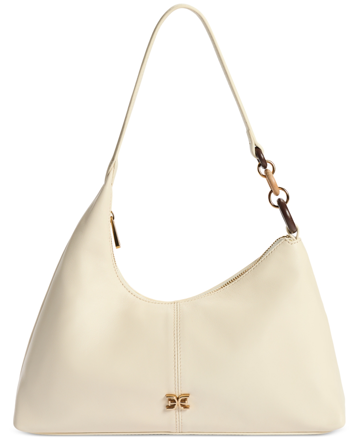 Sam Edelman Dakota Leather Shoulder Bag - Ivory