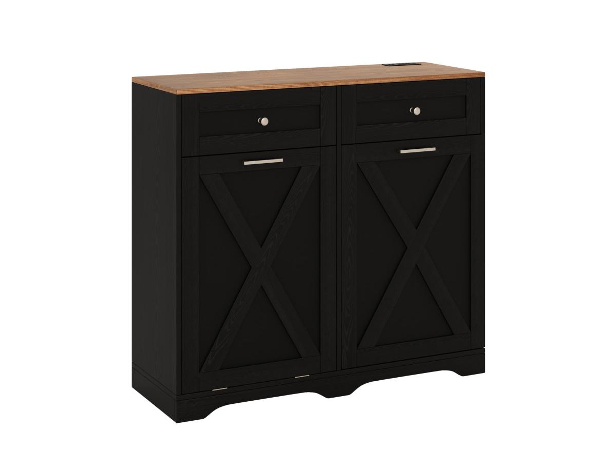 Click here for Slickblue Tilt Out Trash Can Cabinet with Outlets... prices