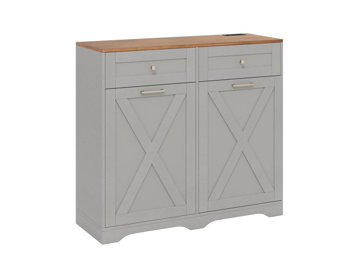 Click here for Slickblue Tilt Out Trash Can Cabinet with Outlets... prices