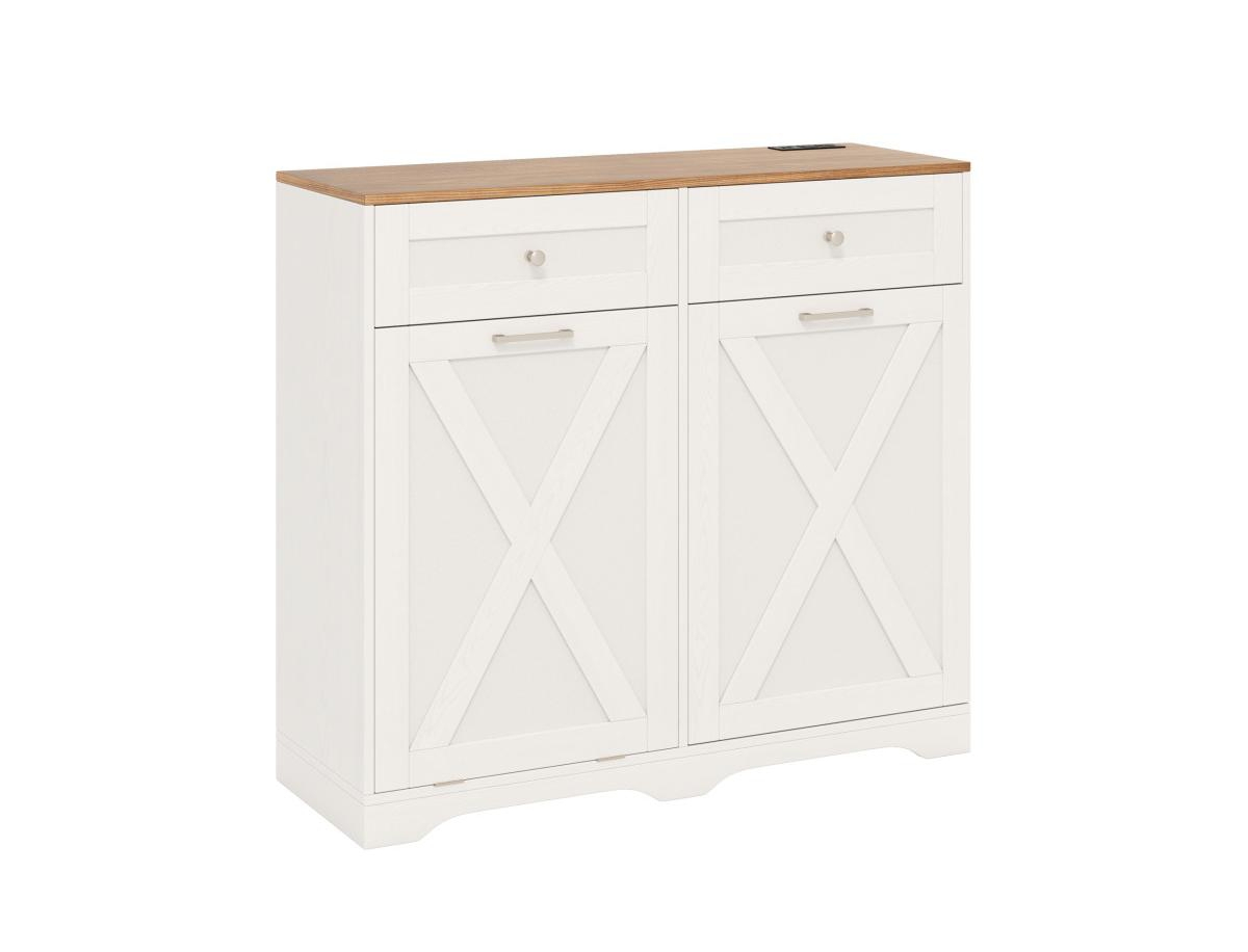 Click here for Slickblue Tilt Out Trash Can Cabinet with Outlets... prices