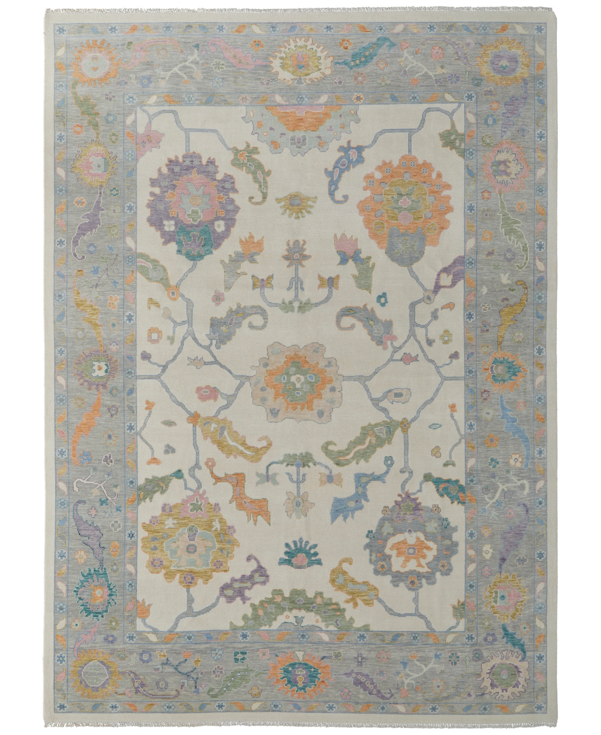 Click here for Feizy Karina 69G9F 79x99 Area Rug - Ivory  Blue prices