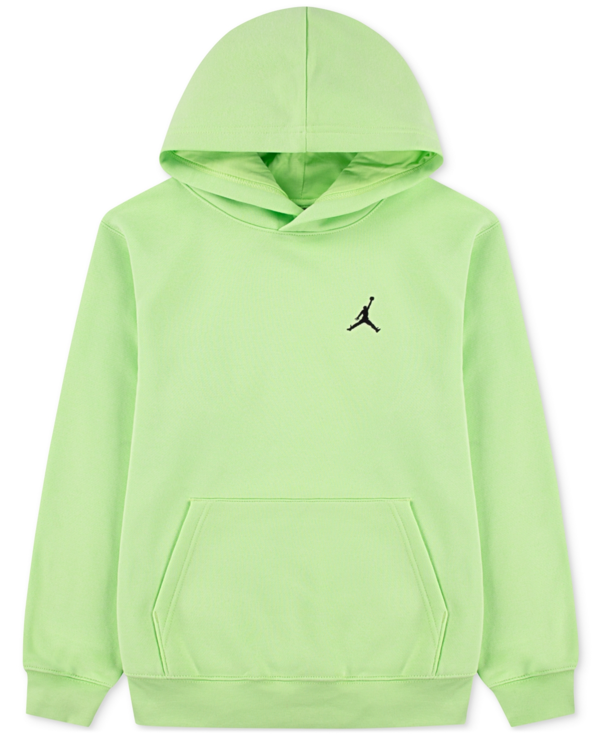 Jordan Boys 8-20 Brooklyn Pull-On Long Sleeve Hoodie - Lime Blast