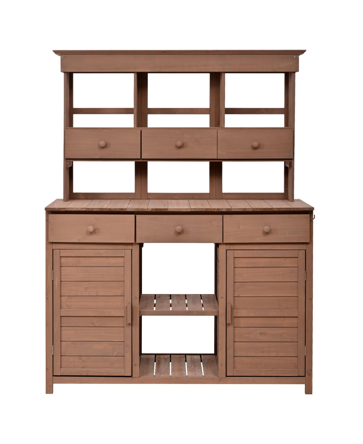 Click here for Mondawe Garden Potting Bench Table with Hutch  Pat... prices