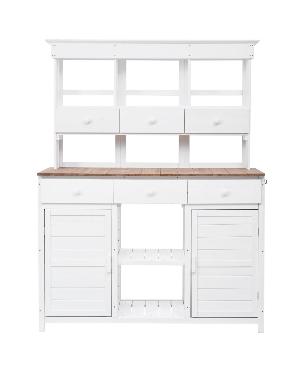 Click here for Mondawe Garden Potting Bench Table with Hutch  Pat... prices