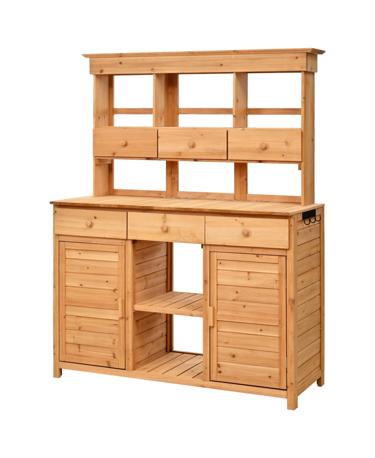 Click here for Mondawe Garden Potting Bench Table with Hutch  Pat... prices