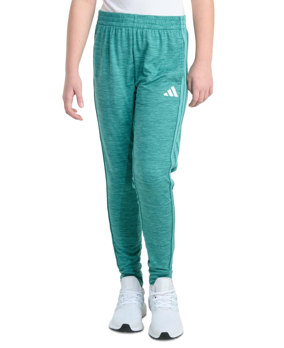 Click here for adidas Big Girls Elastic-Waistband 3-Stripe Melang... prices