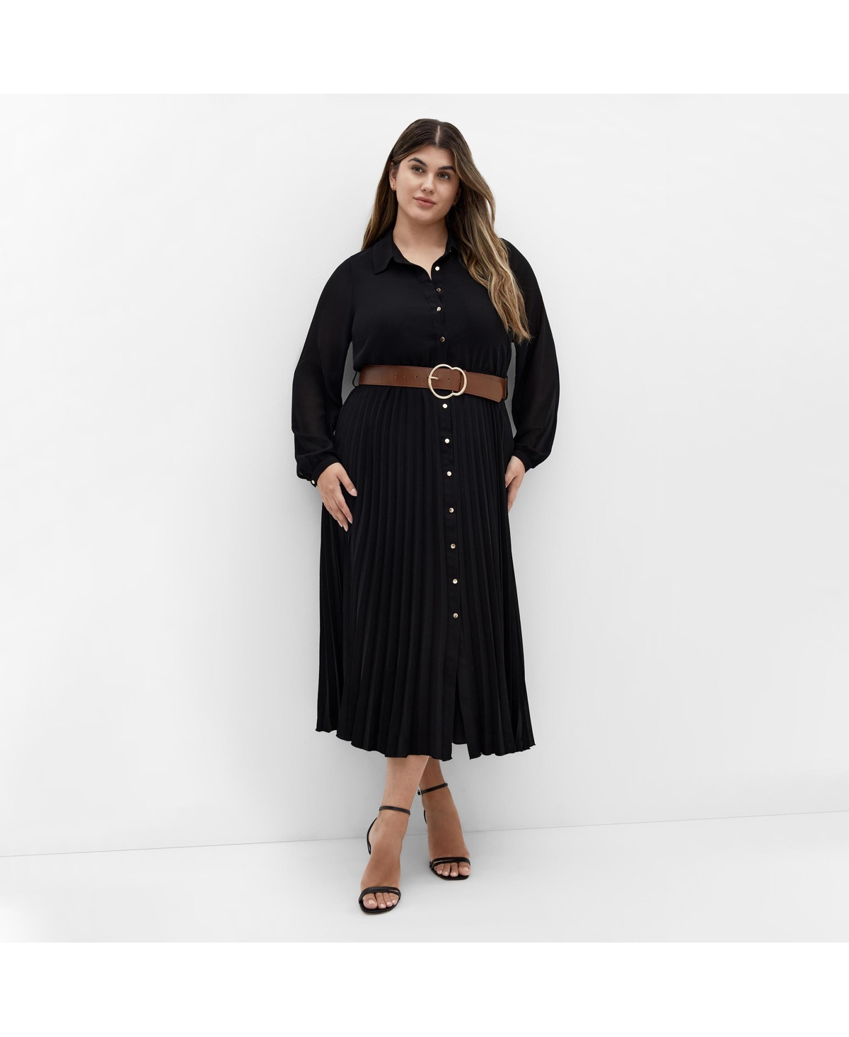 Click here for City Chic Plus Size Honey Lane Dress - Black prices