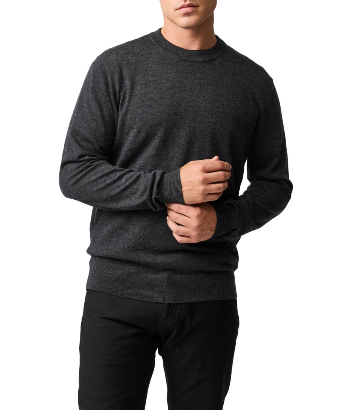 Click here for Rodd Gunn Mens York Bay Knit - Ash gray prices