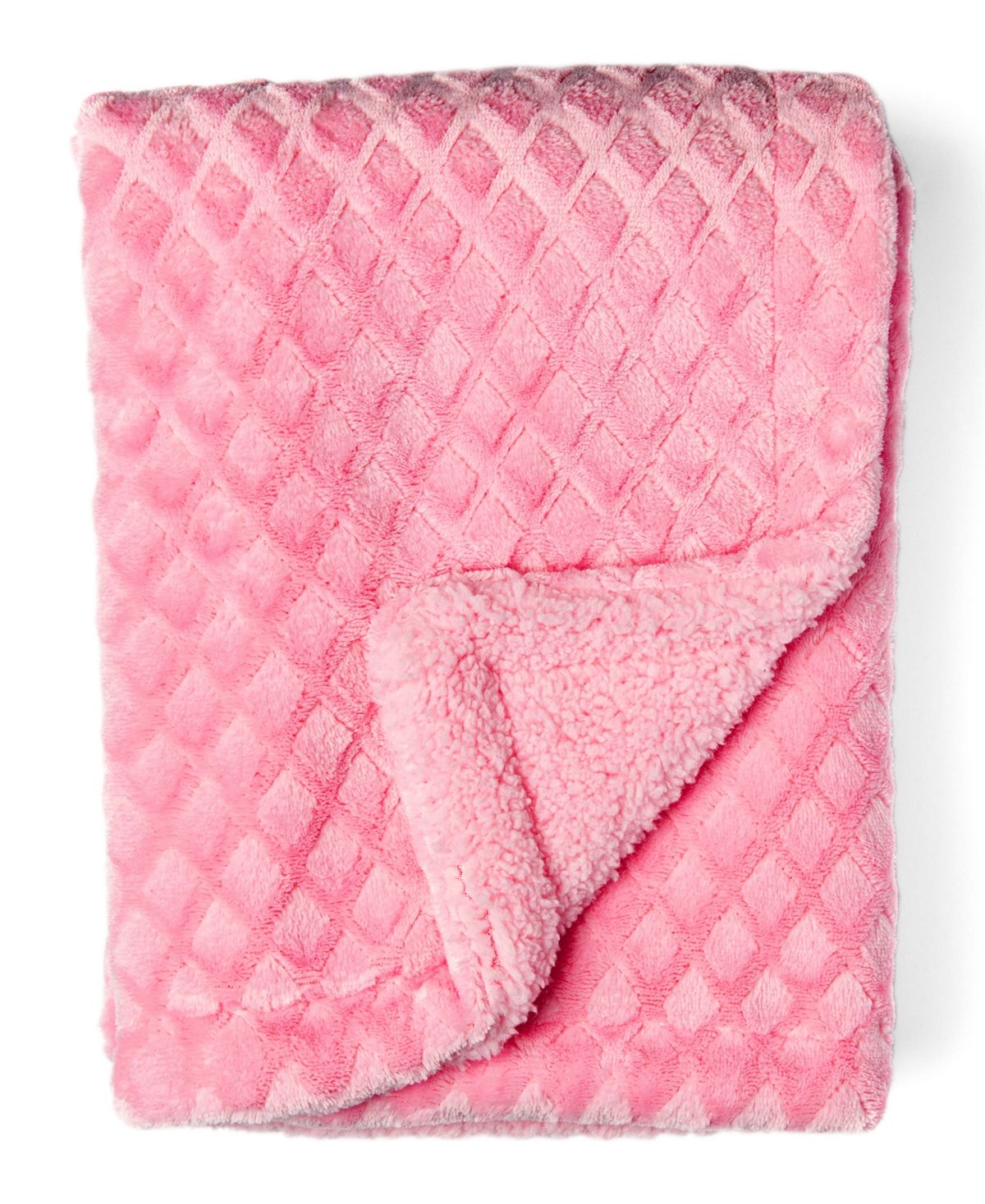 Click here for 3 Stories Trading Diamond Plush Sherpa Baby Blanke... prices
