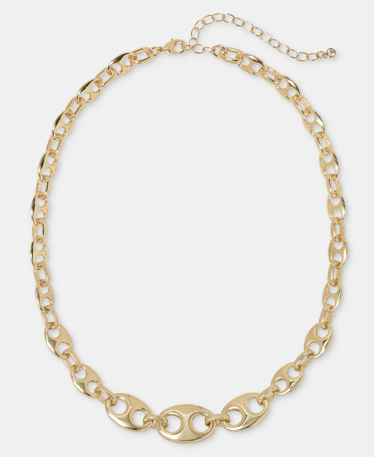 Click here for On 34th Link Collar Necklace  16 + 3 extender  Mac... prices
