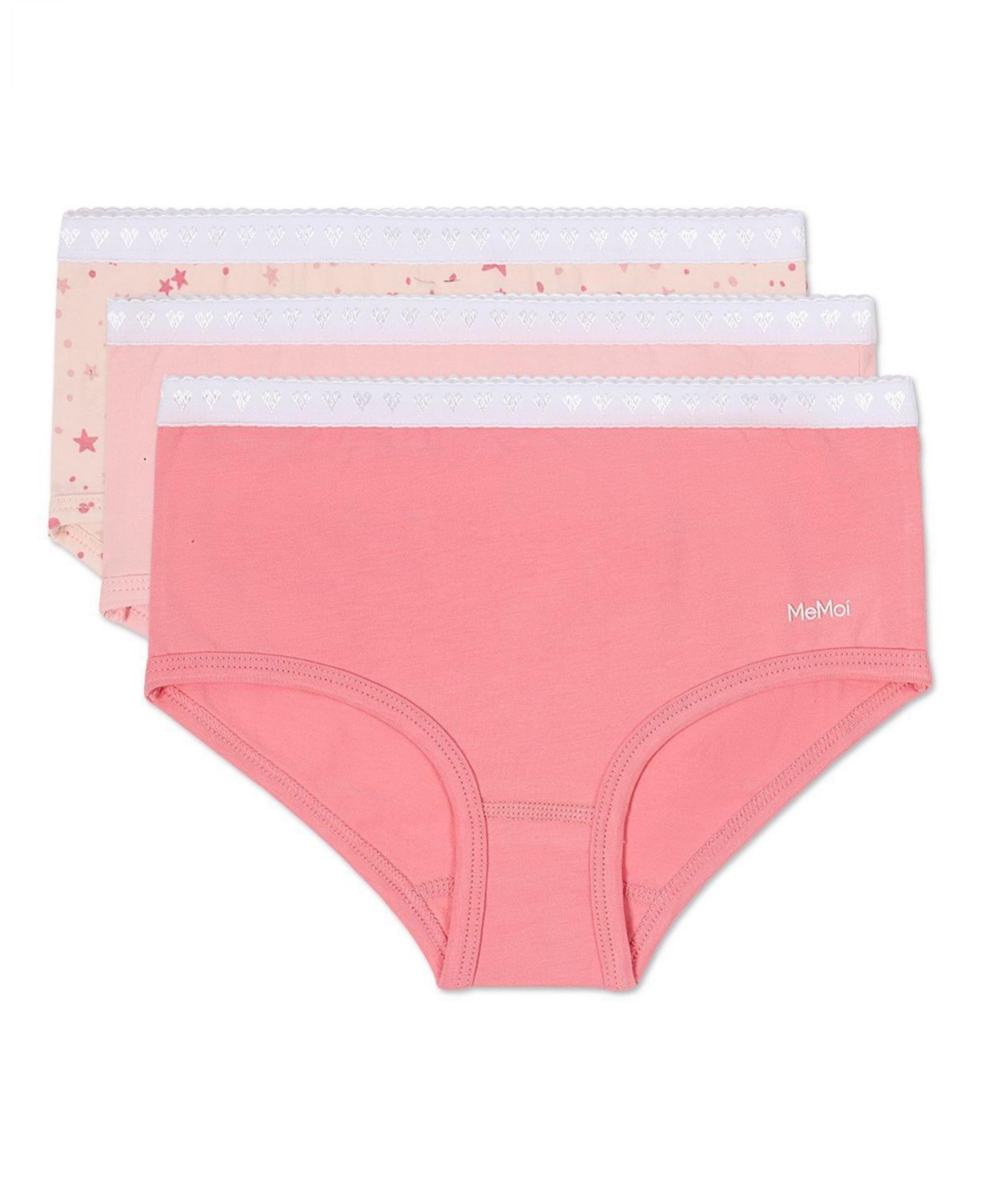 Click here for MeMoi Big Girls 3 Pair Pack Starry Briefs - Pink m... prices