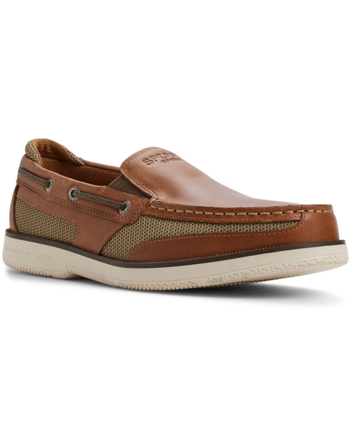 Click here for Sperry Mens Surveyor Slip On Boat shoe - Smooth ta... prices