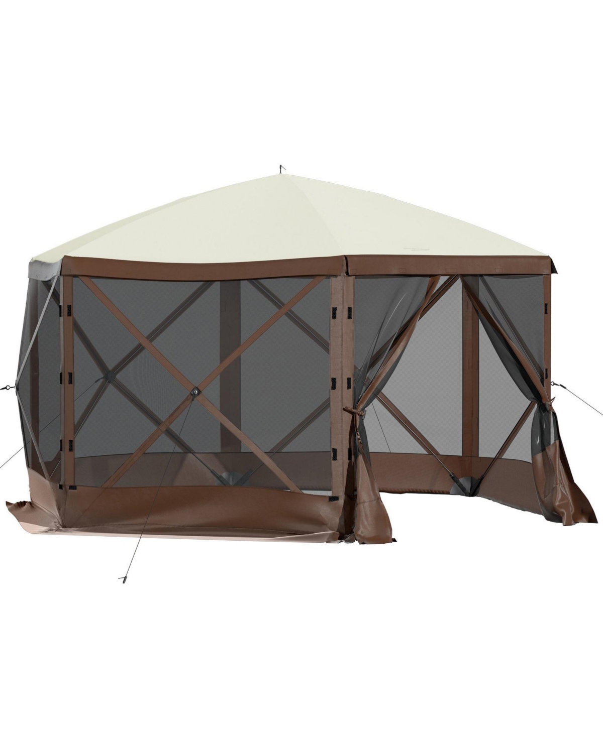Click here for Slickblue 6-Sided Pop-Up Camping Gazebo Tent for 8... prices