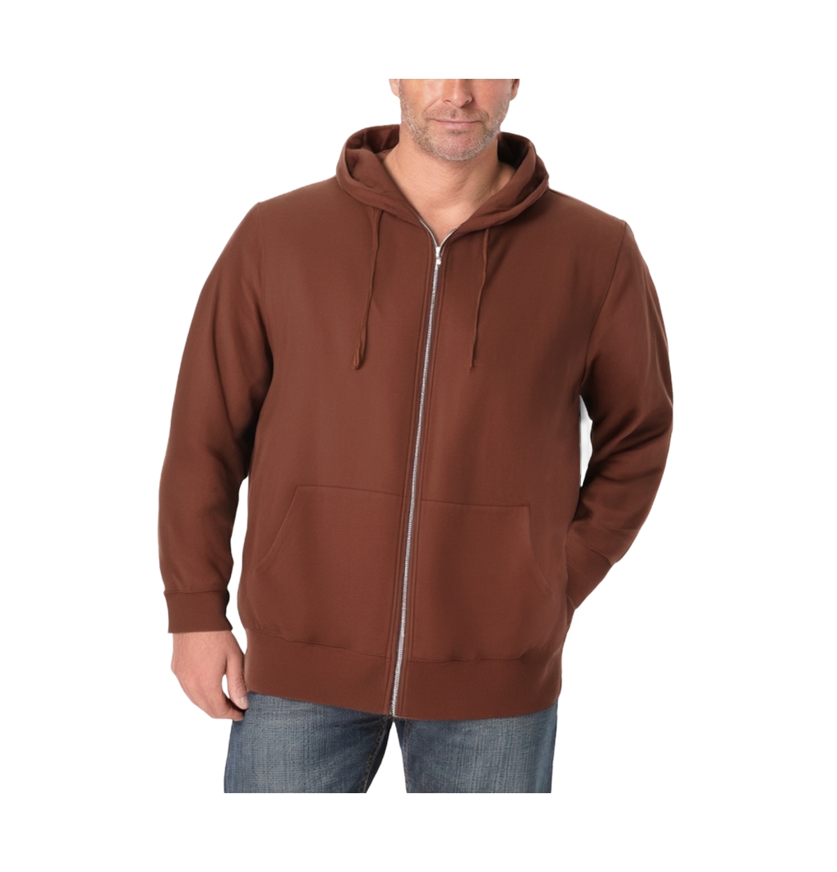 Click here for KingSize Big & Tall Fleece Zip-Front Hoodie - Espr... prices