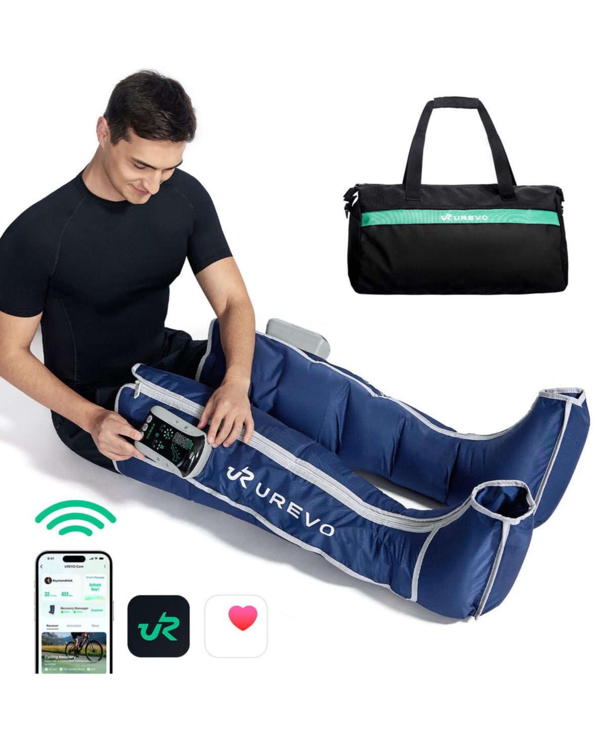 Click here for Urevo Ai-Powered Wireless Recovery Massager - Blac... prices