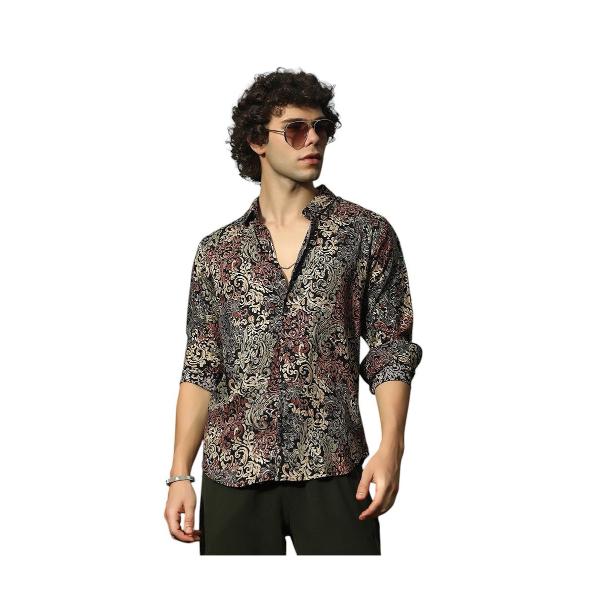 Click here for Campus Sutra Mens Multicolour Regal Foliage Shirt... prices