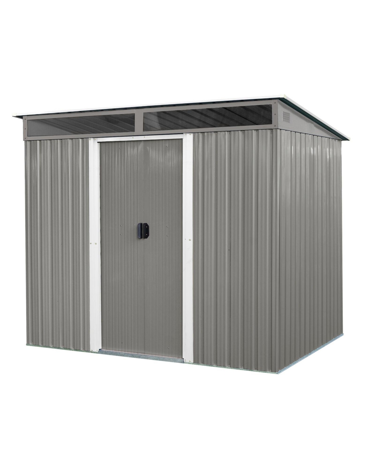 Click here for Mondawe 8ft x 6ft Outdoor Metal Storage with Locka... prices
