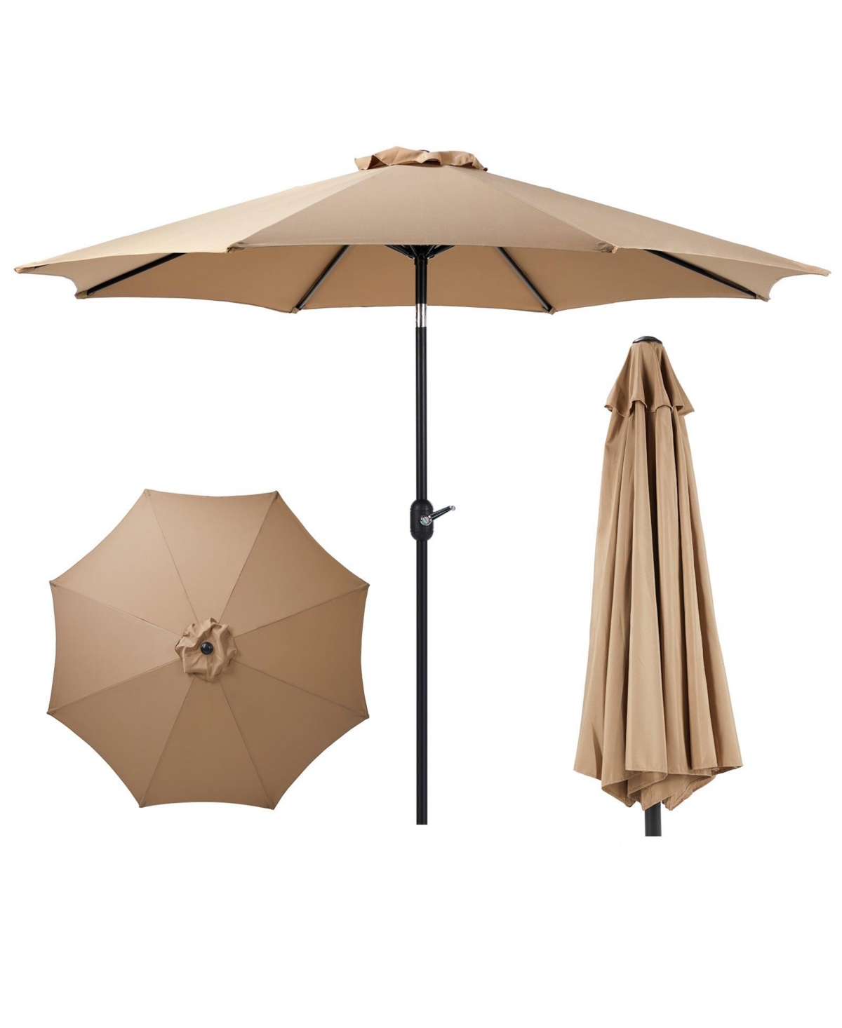 Click here for Flynama 9 foot outdoor patio umbrella with button... prices