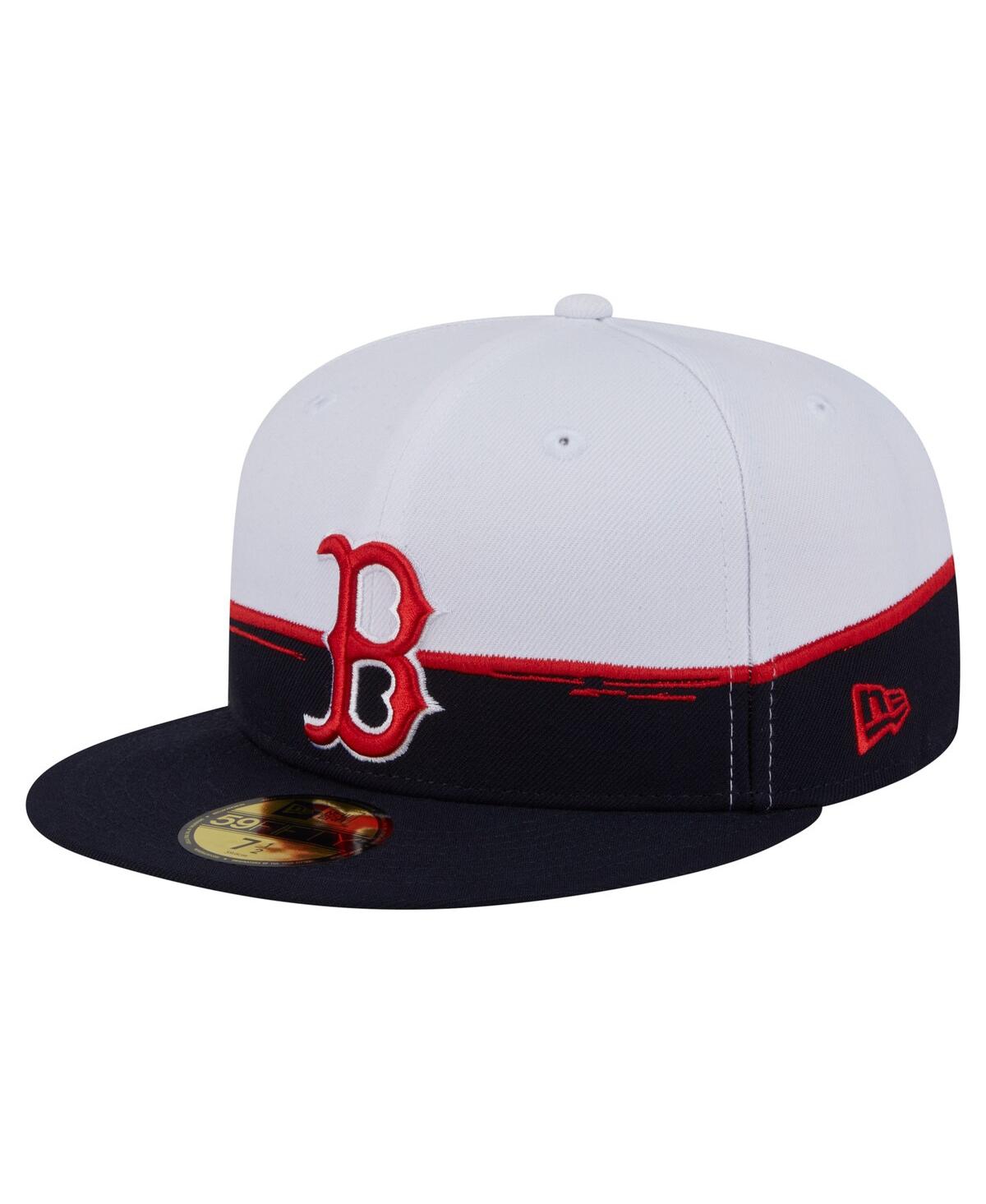 Click here for New Era Mens Navy/White Boston Red Sox Paint Strok... prices