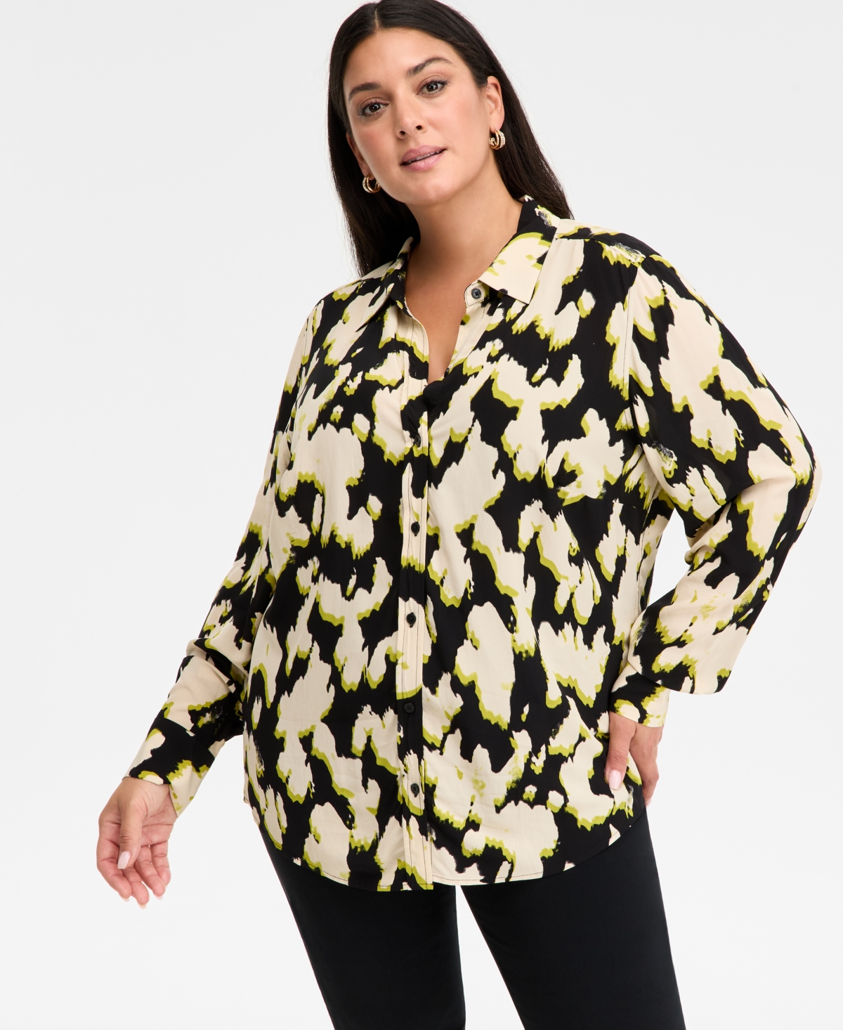 Click here for I.n.c. International Concepts Plus Size Printed Bl... prices