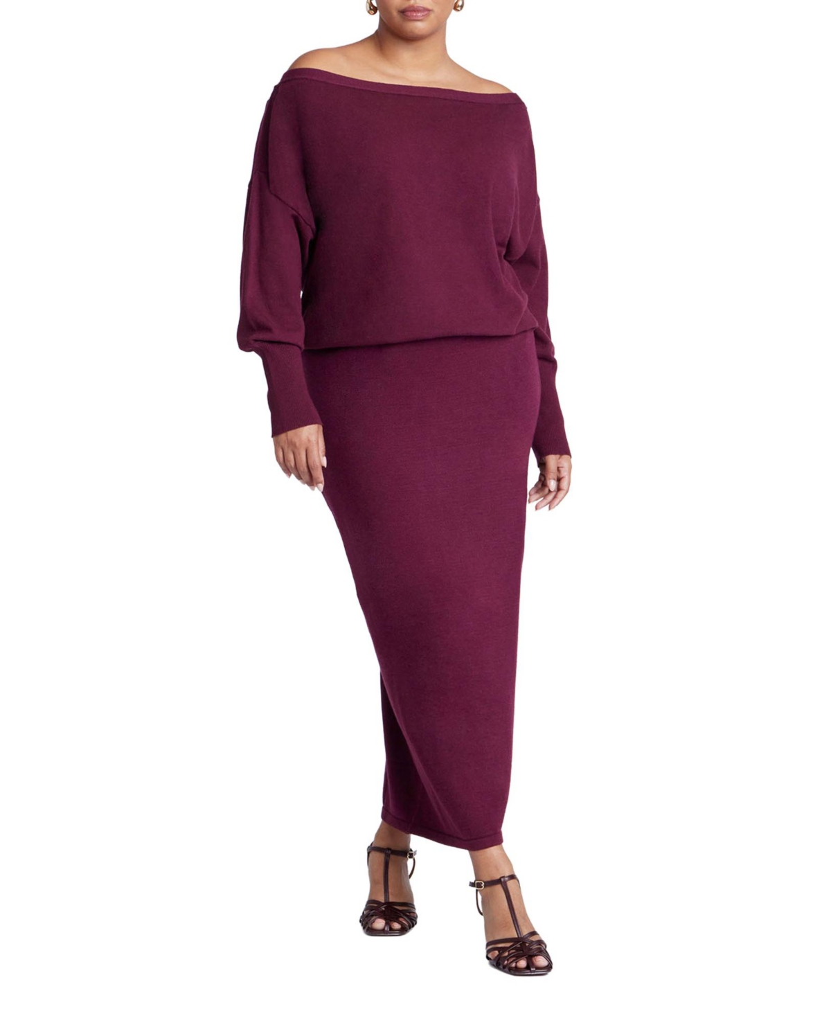 Click here for Eloquii Womens Plus Size Sweater Column Skirt - Bu... prices