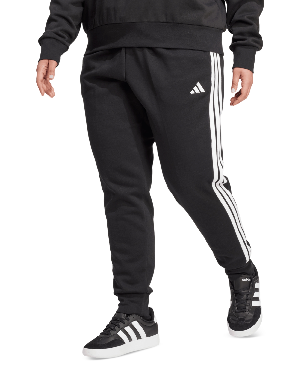 Click here for adidas Plus Size Essentials 3-Stripes Fleece Slim... prices