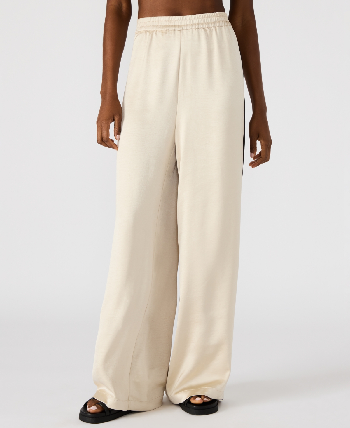 Click here for Steve Madden Womens Moxie Side-Striped Pants - Oat... prices