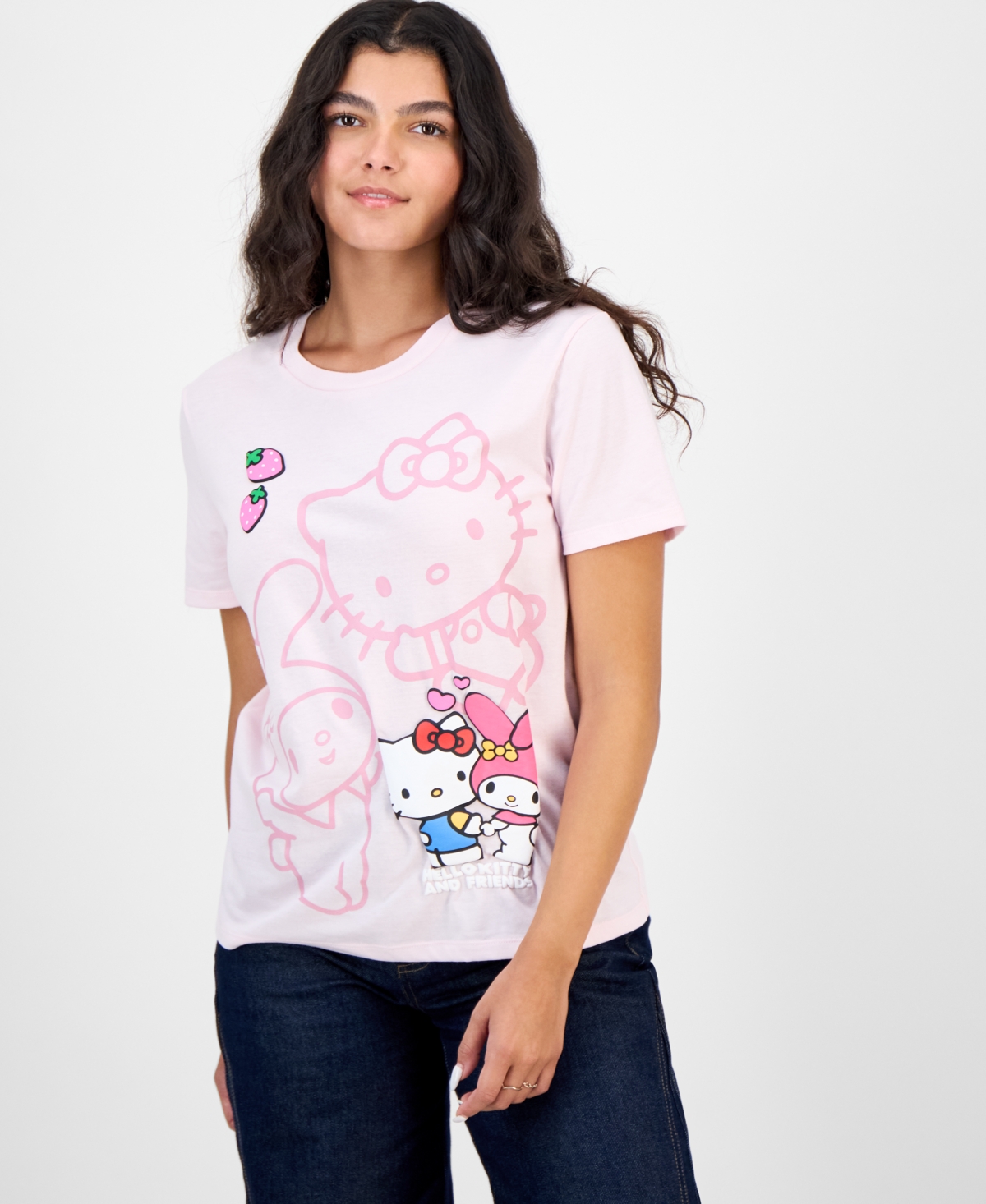 Click here for Love Tribe Juniors Hello Kitty My Melody T-Shirt -... prices