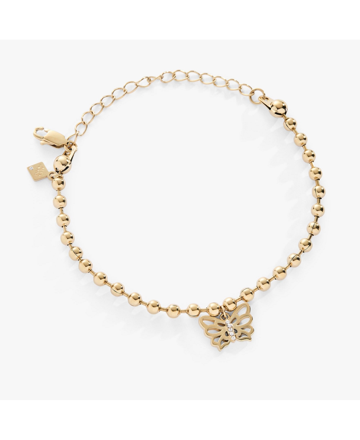 Click here for Butterfly Ball Chain Bracelet - Gold prices