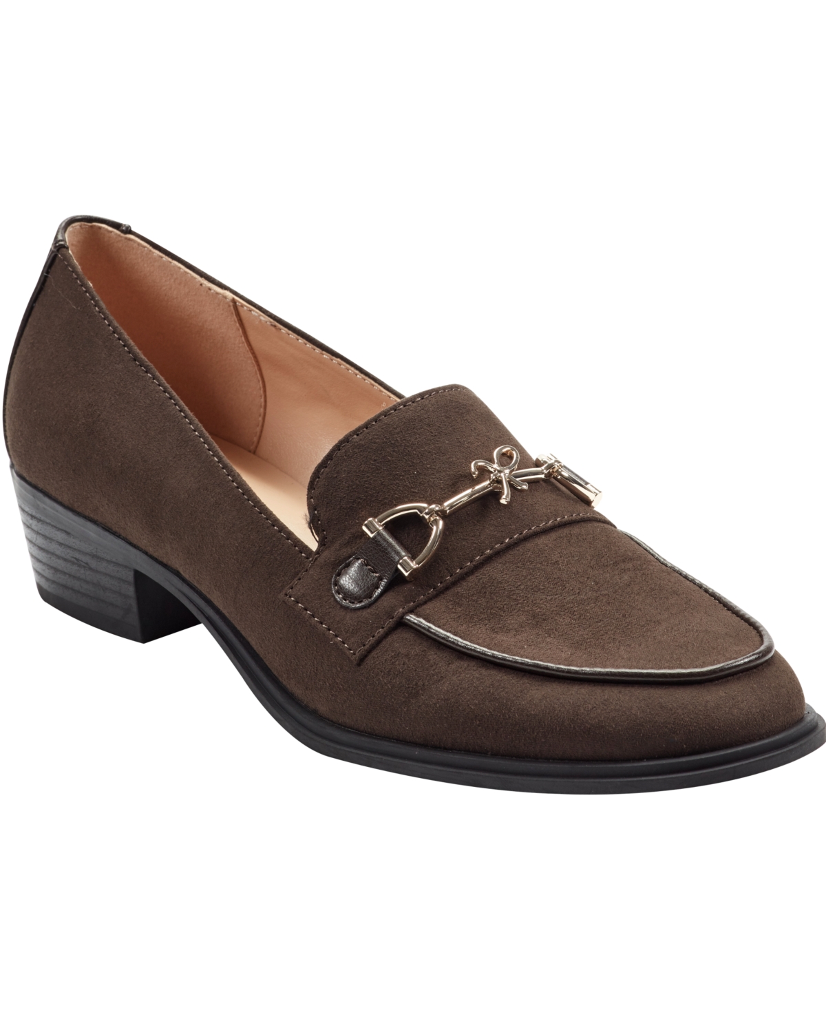 Click here for Bandolino Womens Rummie Bit Block Heel Loafers - D... prices