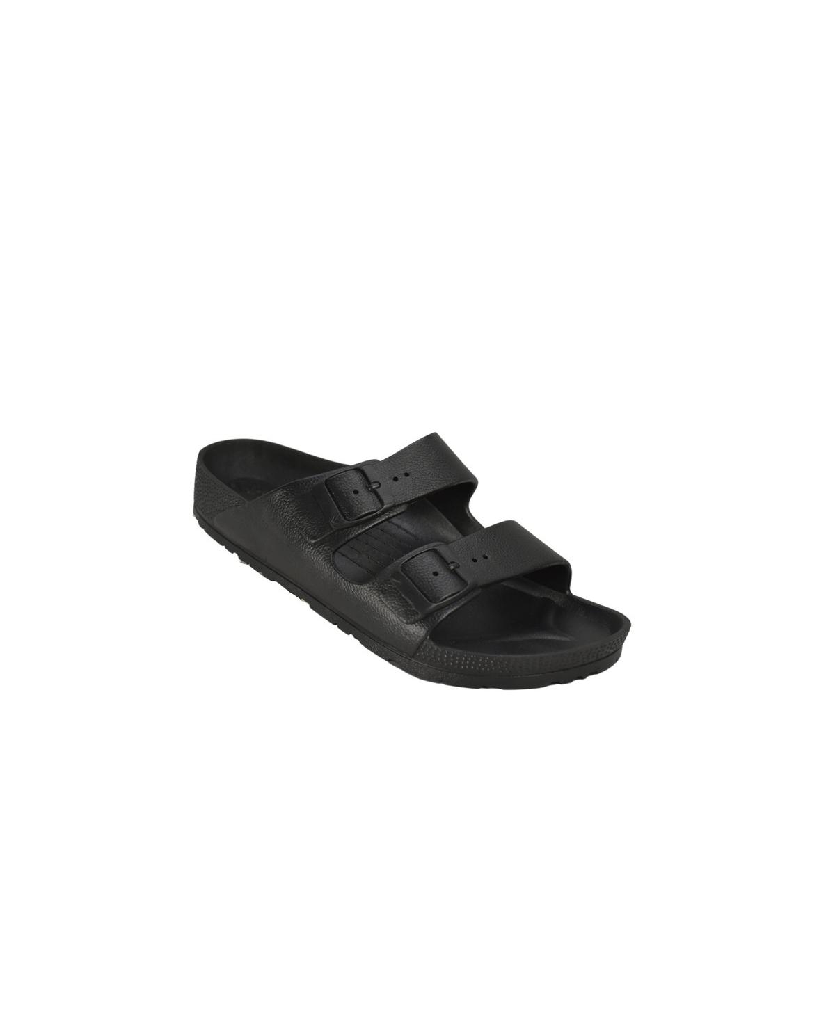 Click here for Womens Two Band Sandals - Black prices