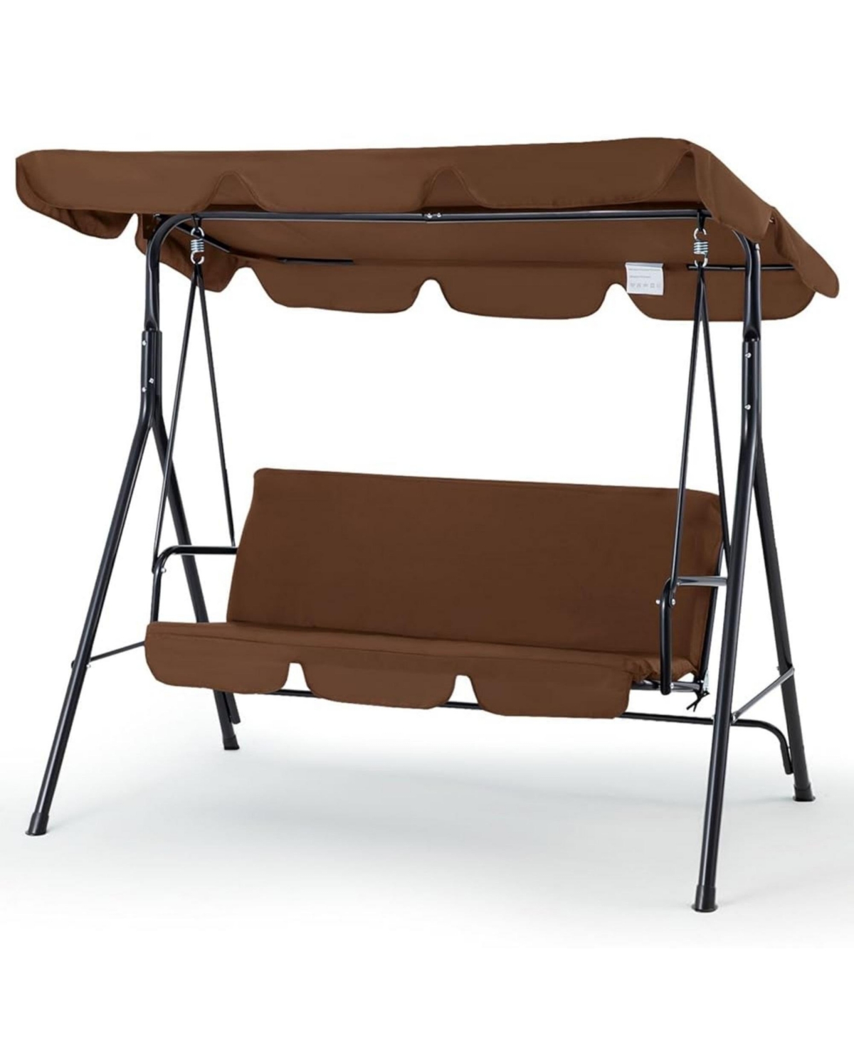 Click here for Boyel Living 3-Person Metal Patio Swing with Remov... prices