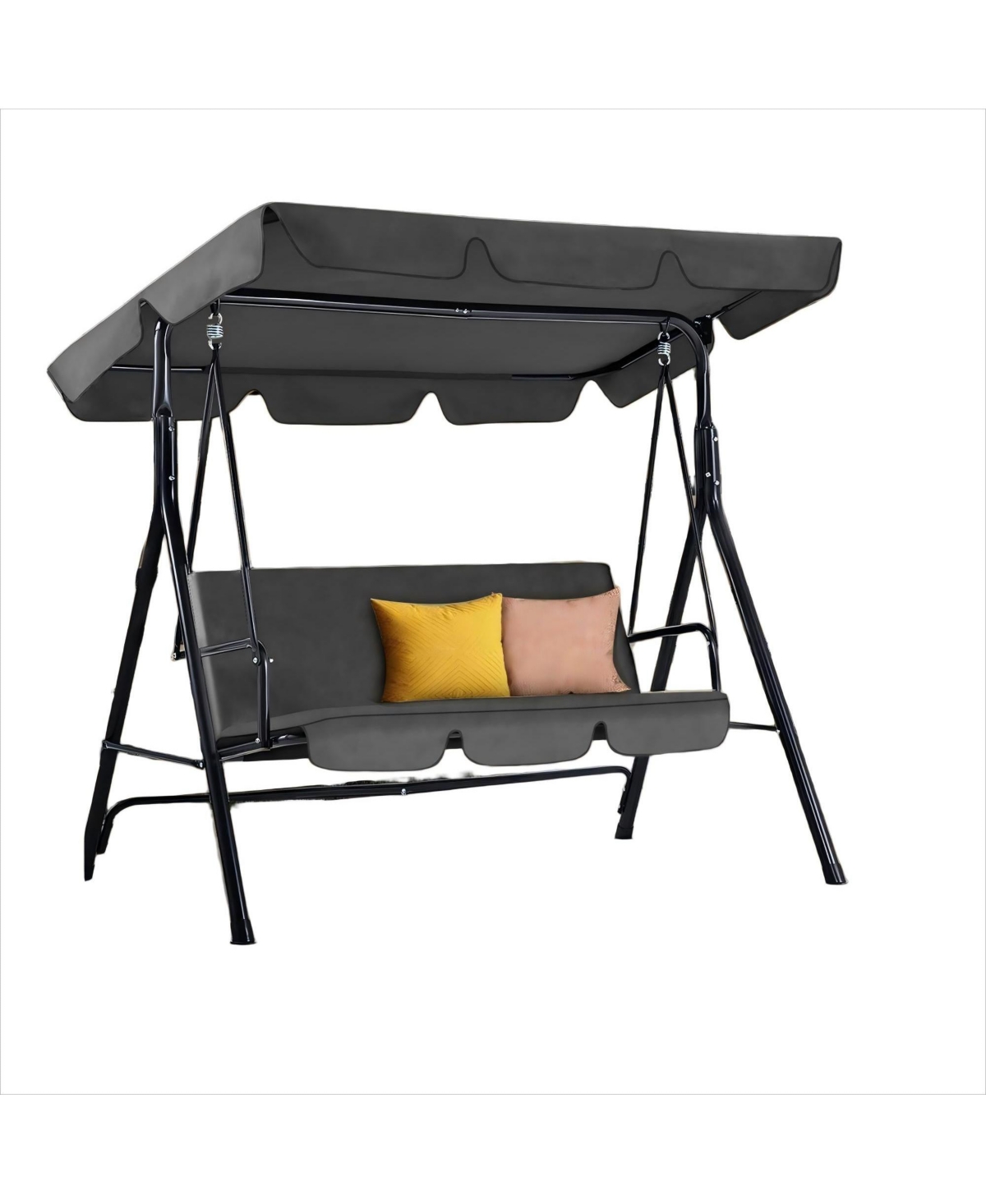 Click here for Boyel Living 3-Person Metal Patio Swing with Remov... prices
