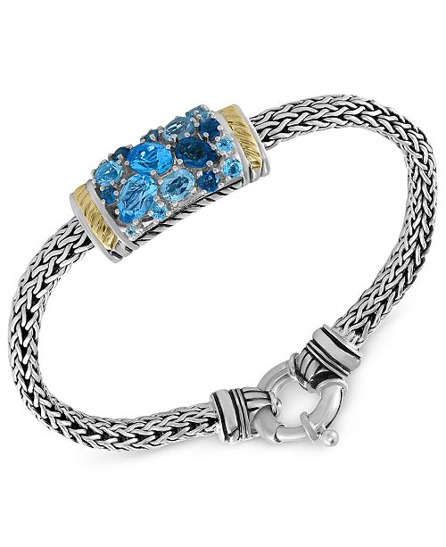 EFFY Collection Ocean Bleu By EFFY® Blue Topaz Bracelet (4-9/10 ct. t.w ...