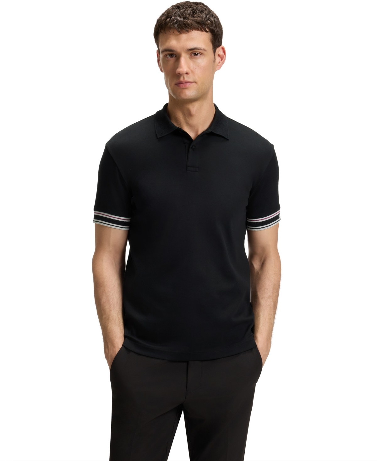 Click here for Boss by Hugo Boss Mens Cotton Slim-Fit Polo Shirt... prices