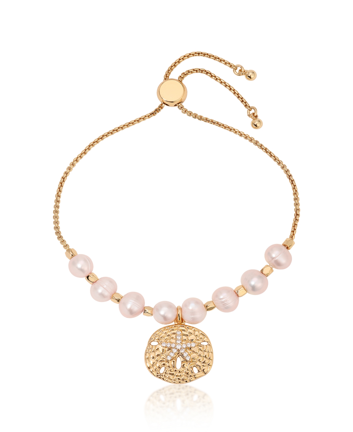 Click here for Ettika Sand Dollar Adjustable Bracelet - Gold prices