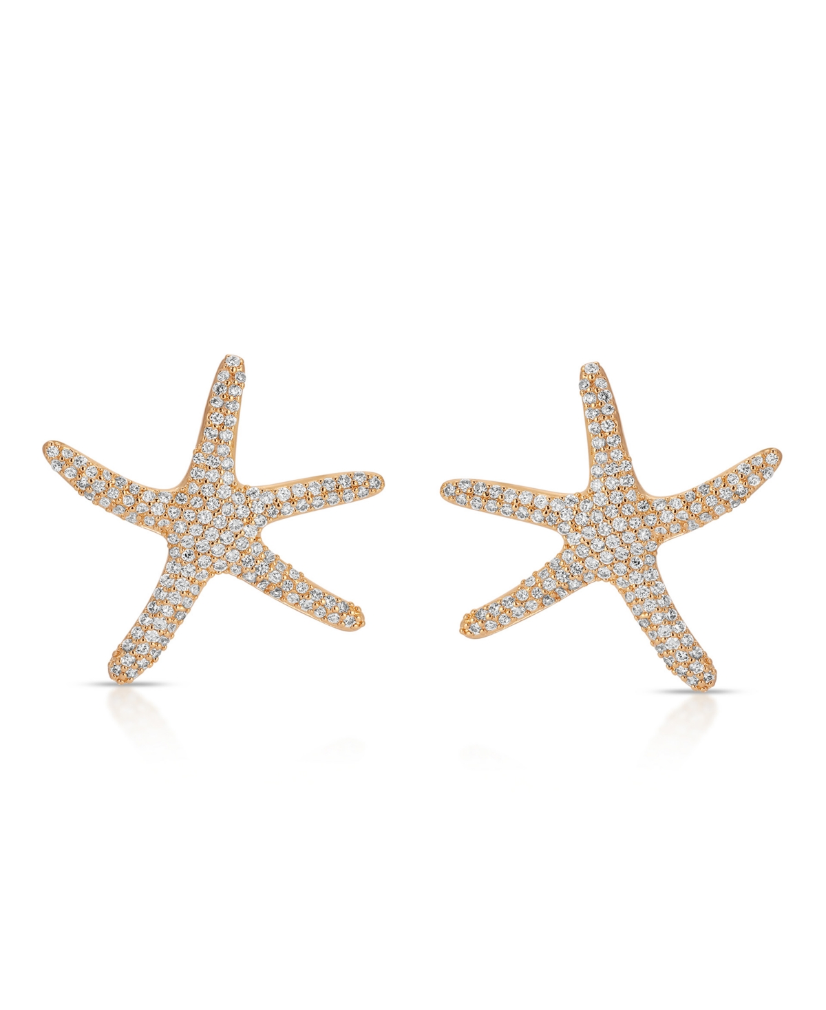 Click here for Ettika Pave Starfish Statement Earrings - Gold prices