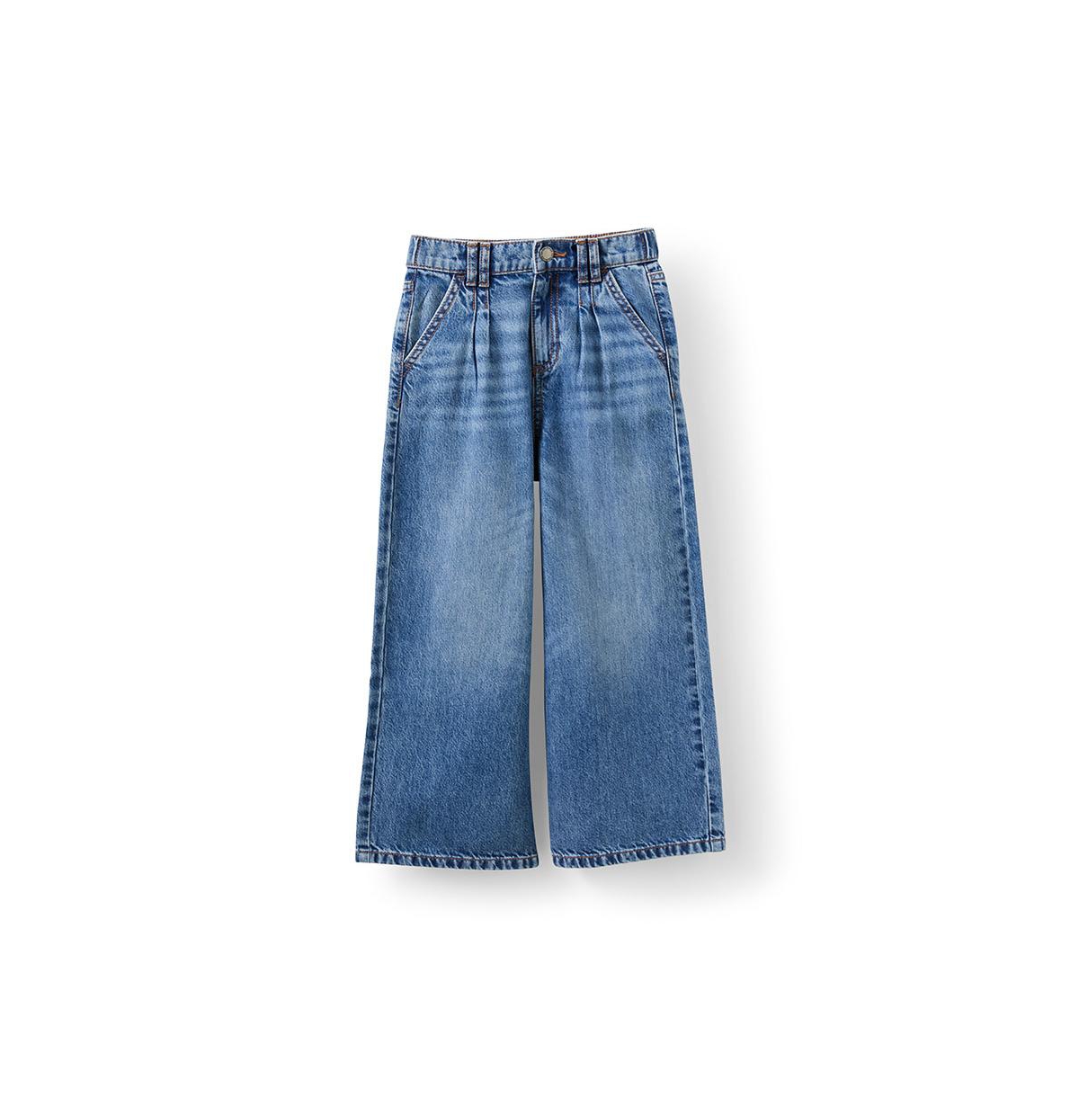 Click here for Cotton On Little Girls Pleat Front Relaxed Denim J... prices