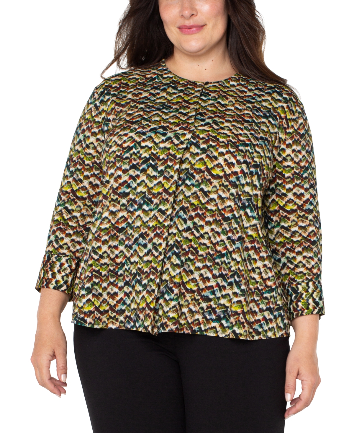 Click here for Liverpool Los Angeles Trendy Plus Size Printed 3/4... prices