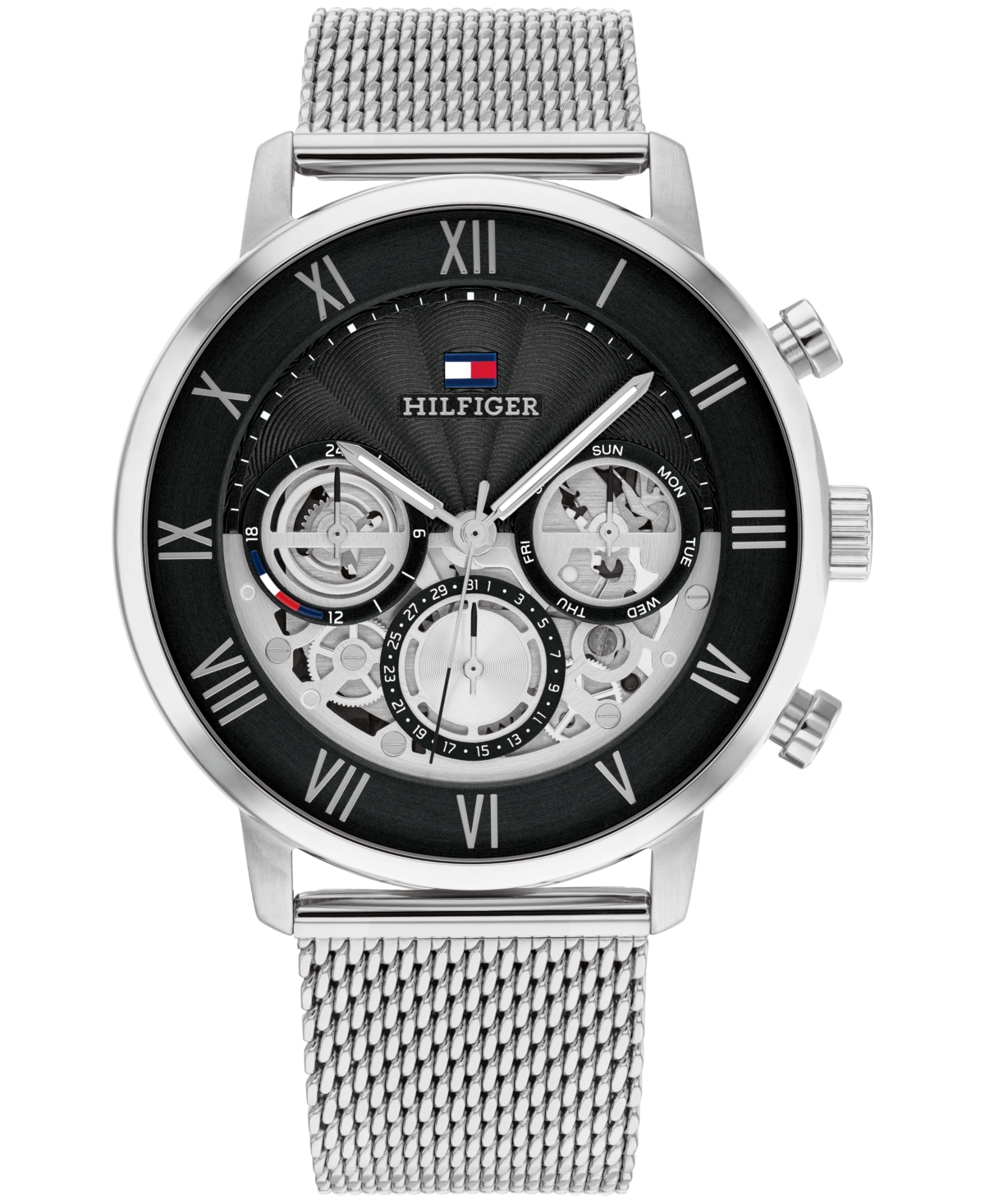 Click here for Tommy Hilfiger Mens Multifunction Silver Tone Stai... prices