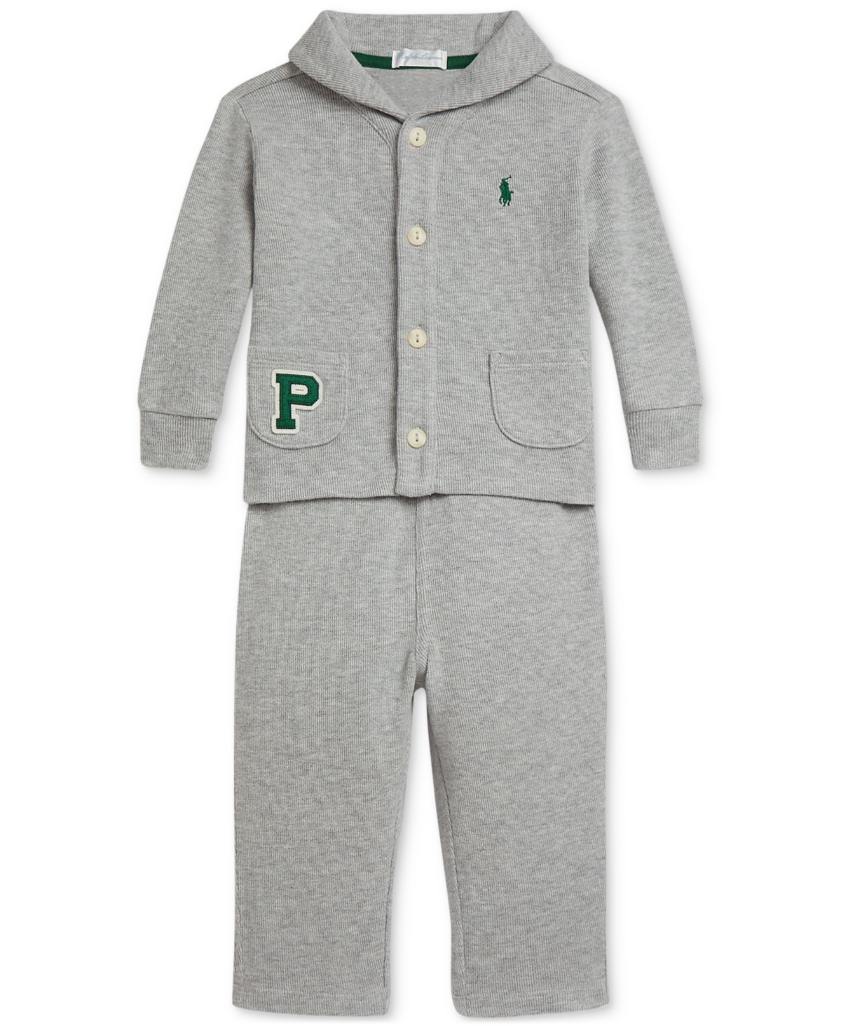 Click here for Polo Ralph Lauren Baby Boys Estate-Rib Cardigan &... prices