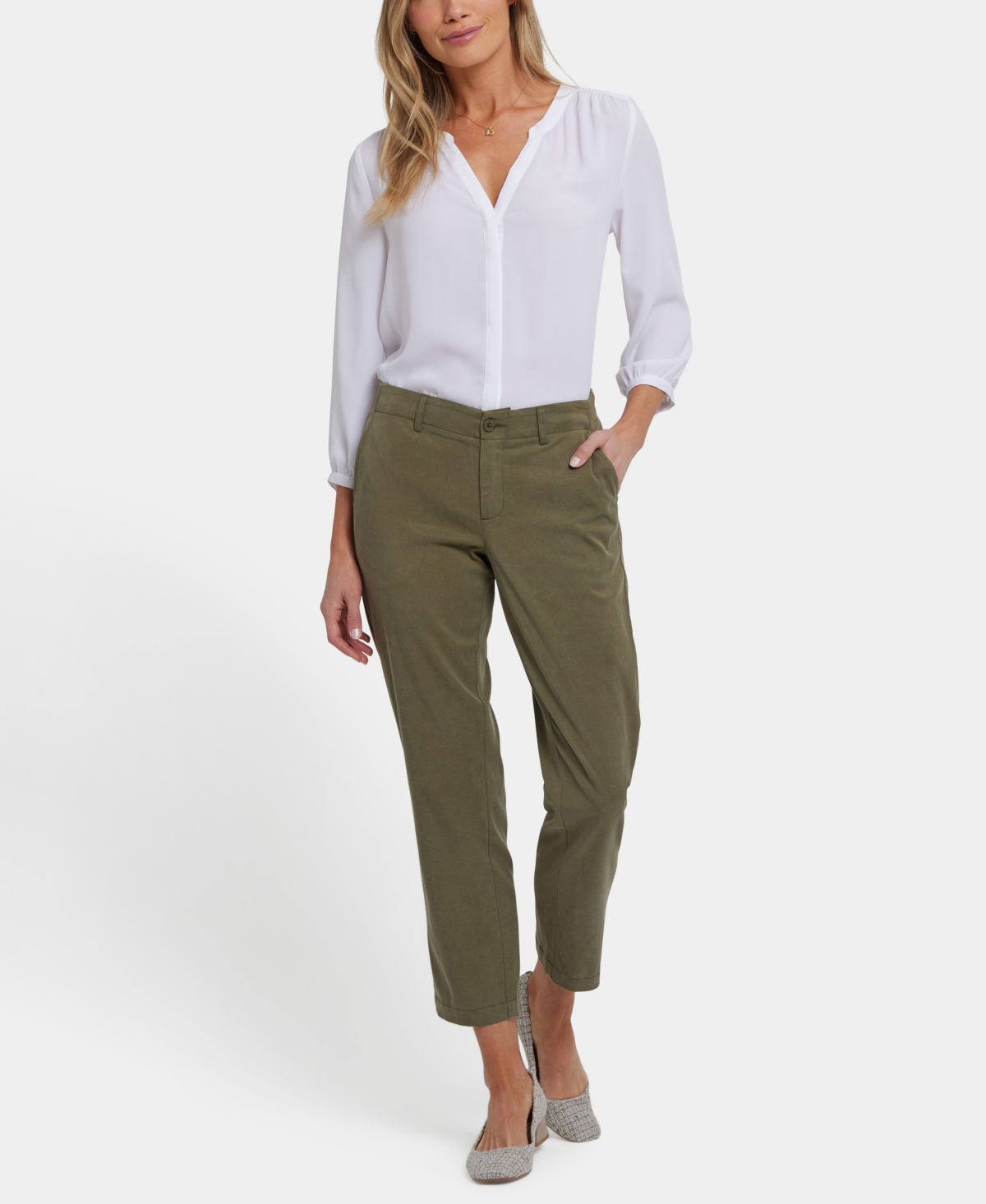 Click here for Nydj Womens Easy-Fit Ankle Trouser Pull On Pants -... prices