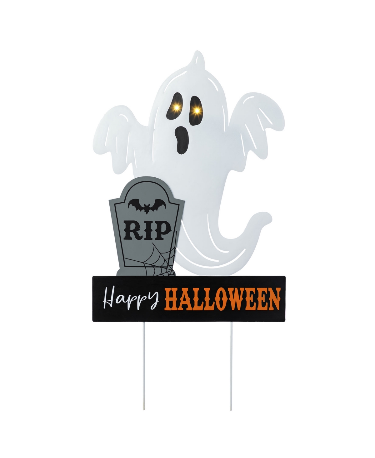 Click here for Glitzhome 32.25 Lighted Halloween Metal Ghost Tomb... prices