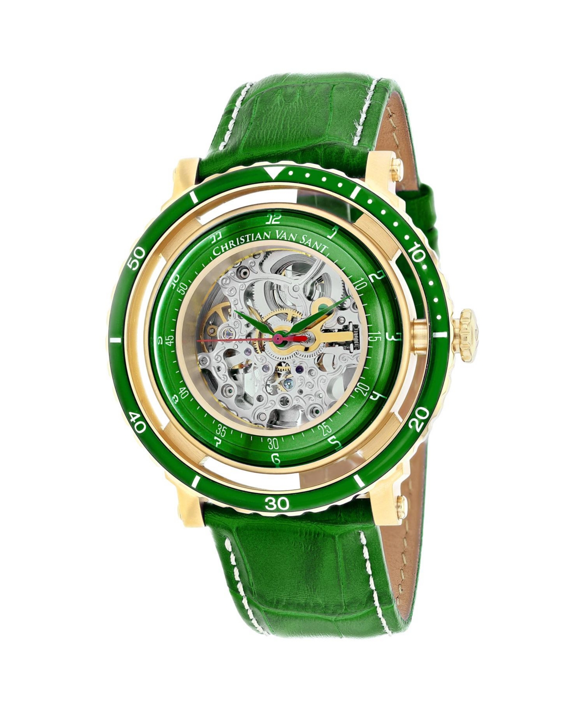 Click here for Christian Van Sant Mens Dome Silver Dial Watch - C... prices