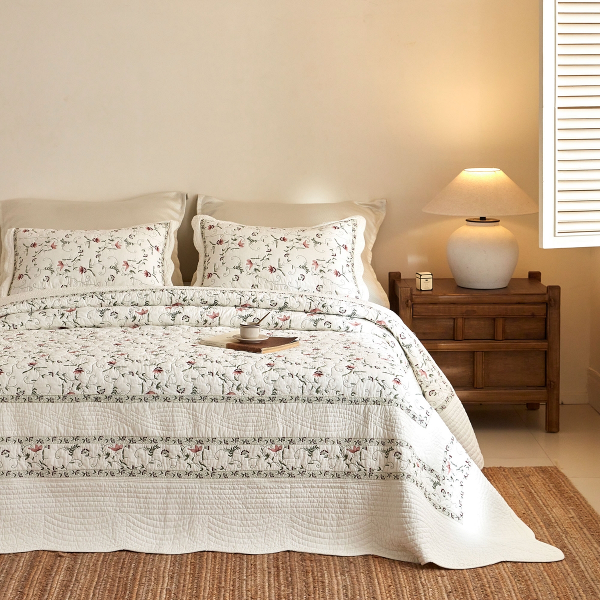 Click here for MarCielo 3Pcs 100 Cotton Embroidery Delicate Flora... prices