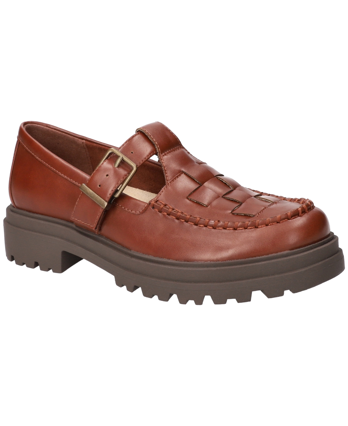 Click here for Bella Vita Womens Makell Comfort Lug Buckle Loafer... prices