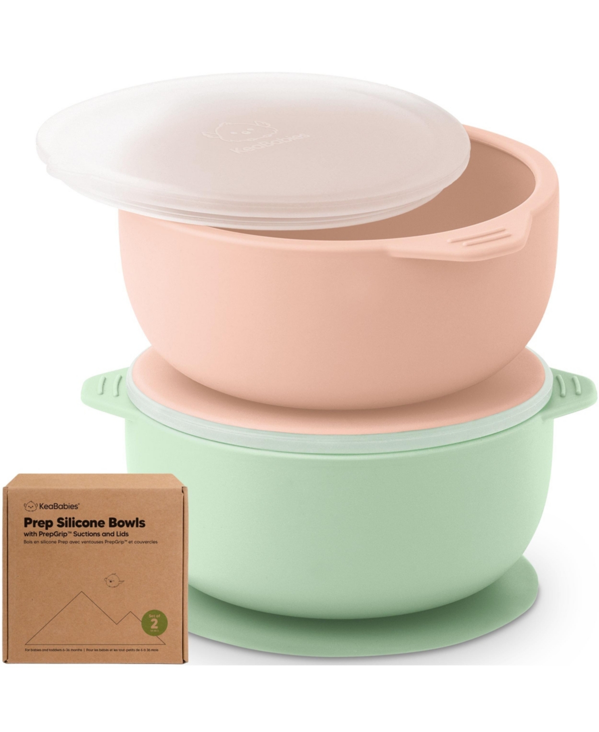 Click here for KeaBabies 2-Pack Prep Baby Bowls with Suctions & L... prices