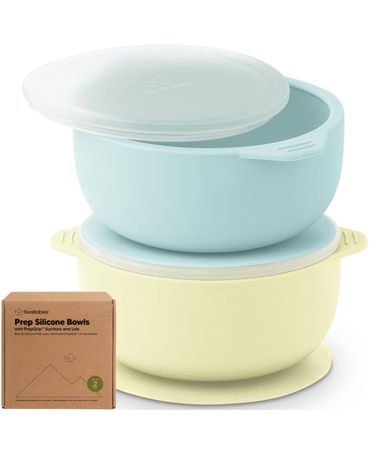 Click here for KeaBabies 2-Pack Prep Baby Bowls with Suctions & L... prices
