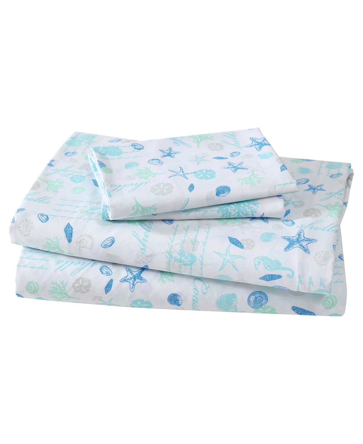 Click here for Beatrice Home Fashions Coastal Printed 4-Pc. Sheet... prices